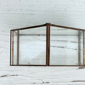 Vintage Glass and Brass Terrarium - Plants, Gardening - Mirrored ...