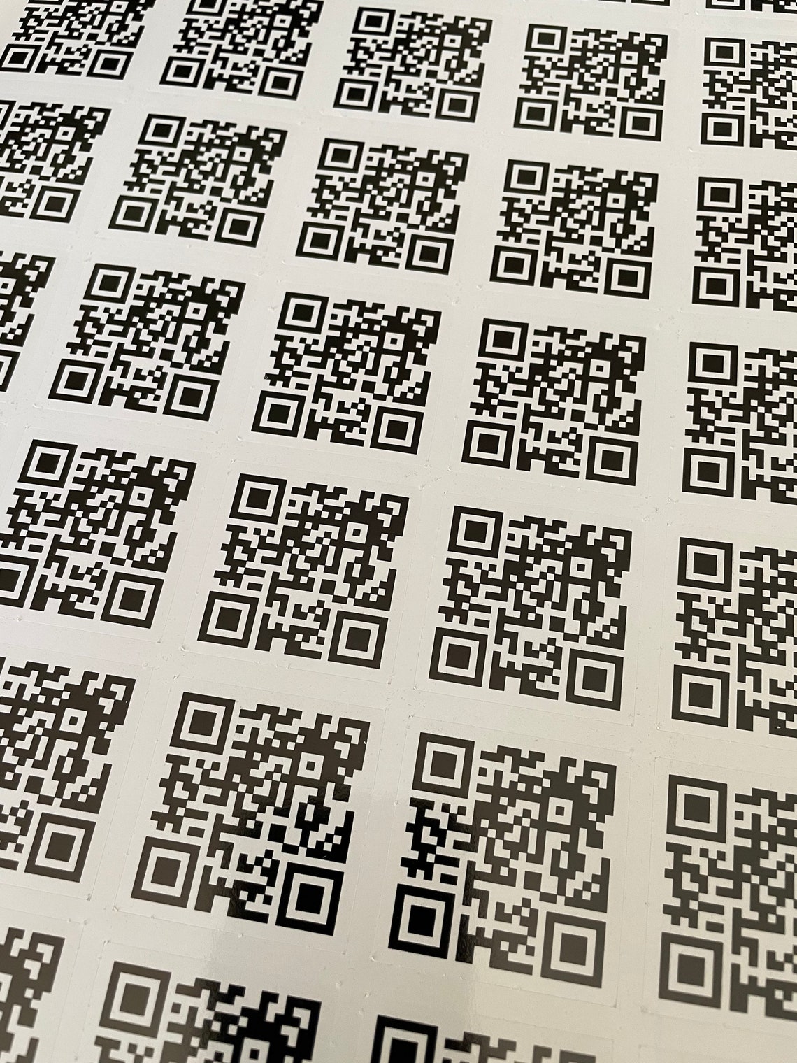 50 Custom QR Code Stickers, QR Code Package Brand Name Stickers, Custom ...