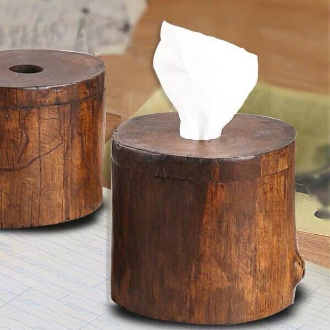 Wood Tissue Box Teak Wood Tissue Holder Handicraft - Etsy