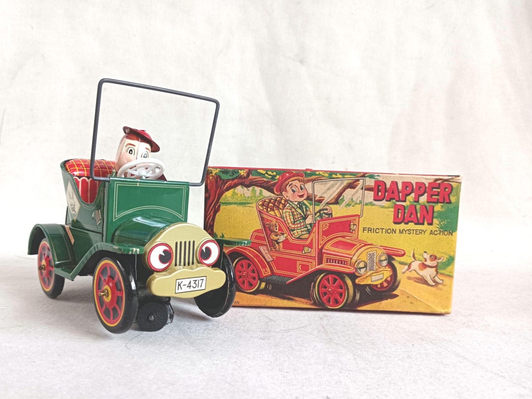 NOS Dapper Dan Friction Car K.O Japan, Tin Litho Toy Collection,classic ...