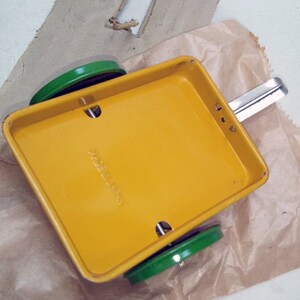 Nos Rare Vintage Tin Toy Steam Roller With Trailer Battery Operated ...