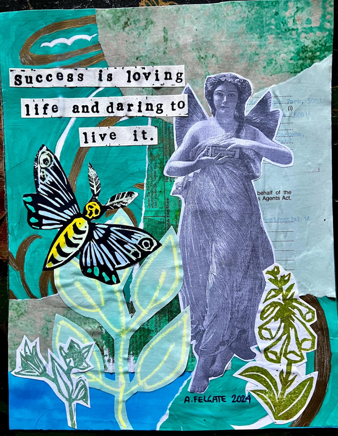 Live Life Collage - Etsy