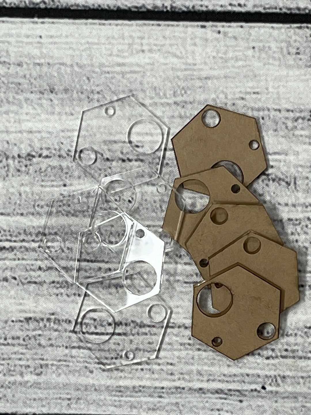 Clear Acrylic Hexagon Floss Drops, Thread Drop, Floss Holder - Etsy