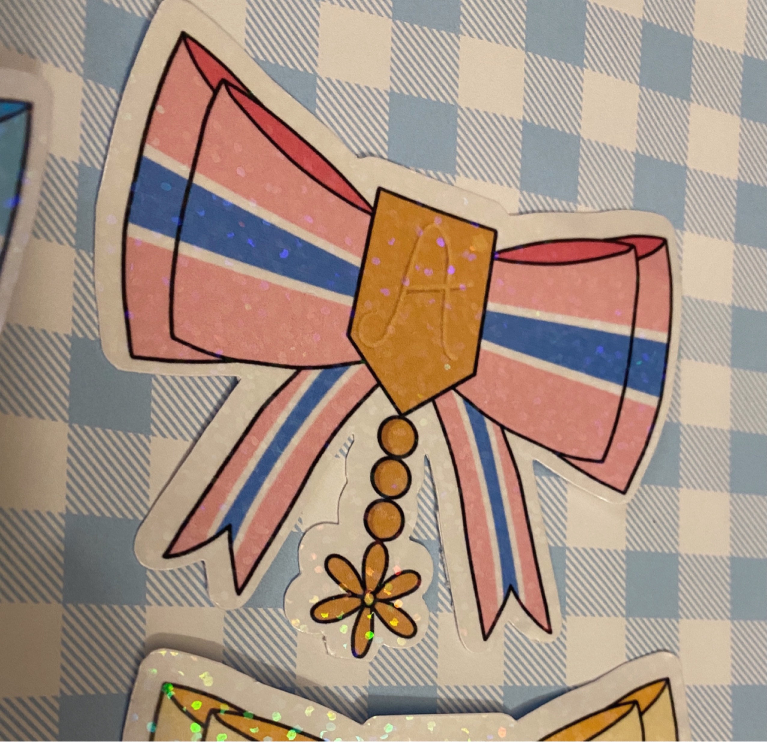 Pastel Palettes Dream Illuminate Bow Stickers | Etsy