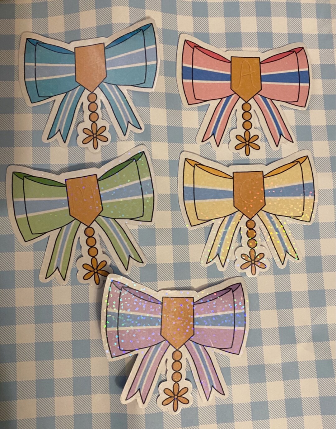 Pastel Palettes Dream Illuminate Bow Stickers - Etsy
