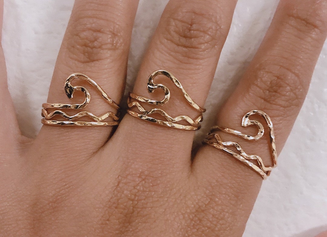 Hawaiian Hamilton Gold Wave Ring - Etsy