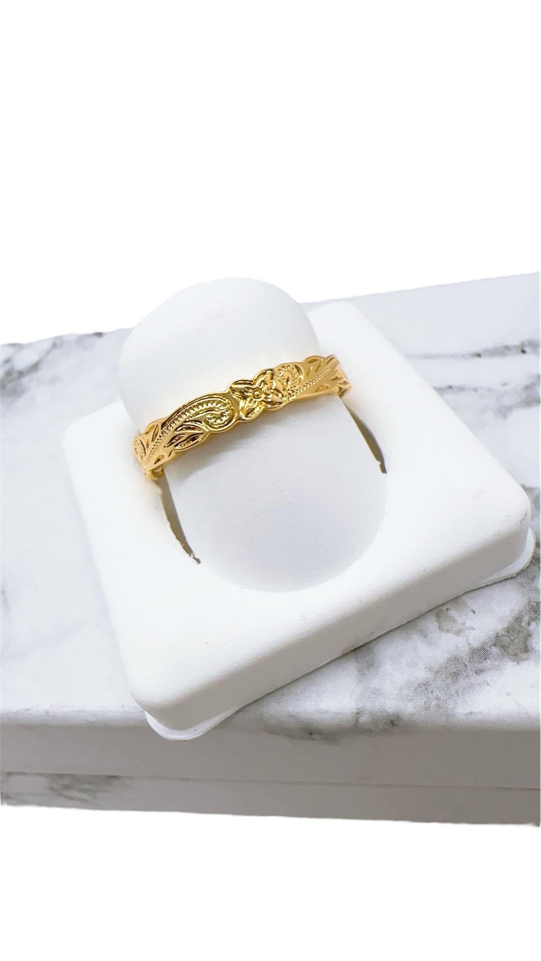 3mm Hawaiian Hamilton Gold Ring - Etsy