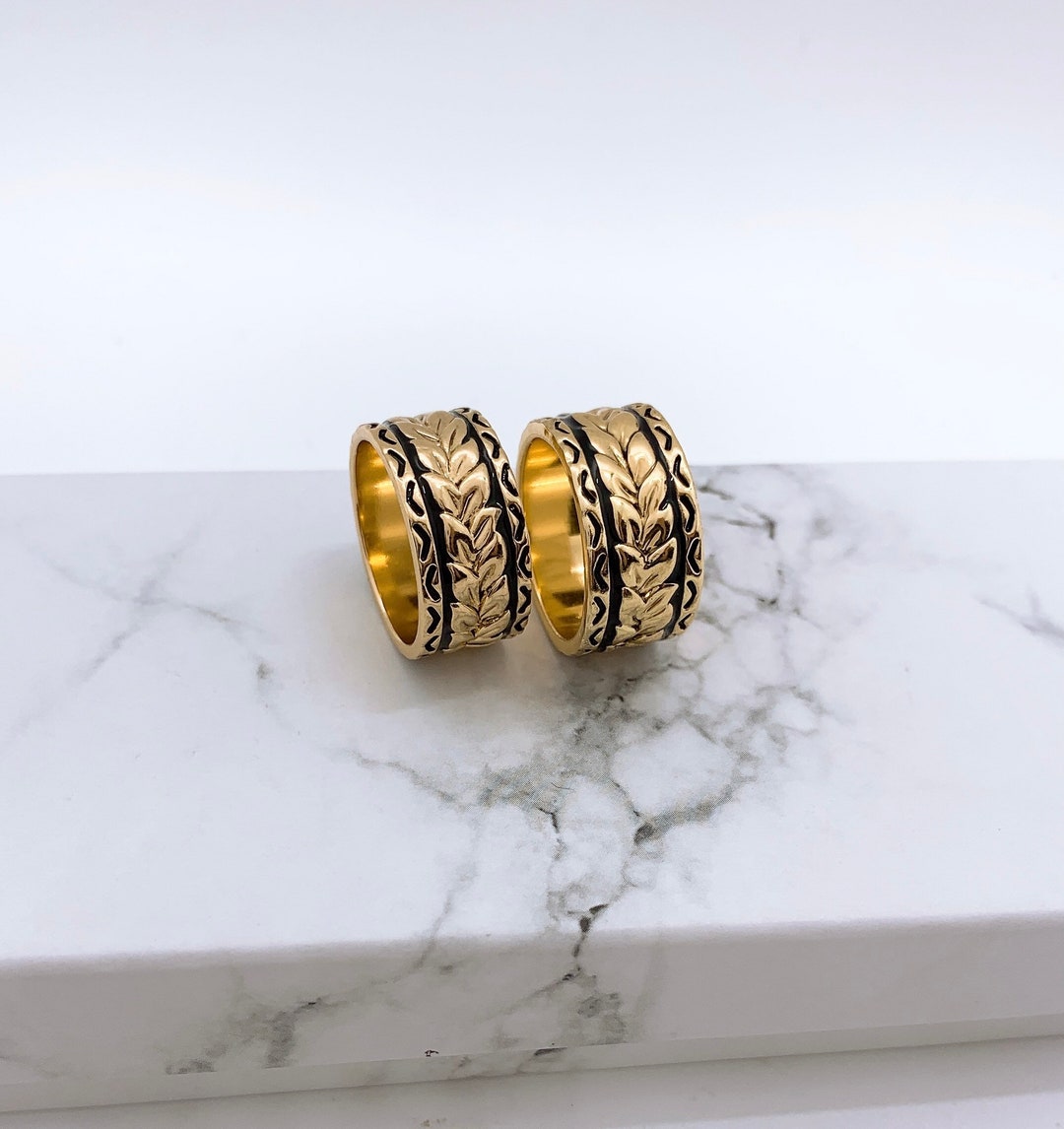 9mm Black Enamel Maile Li Ring - Etsy