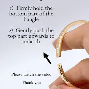 5MM Hawaiian Style Hamilton Gold Hinge Bangle - Etsy