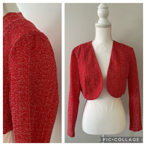 Red Bolero Jacket - Etsy
