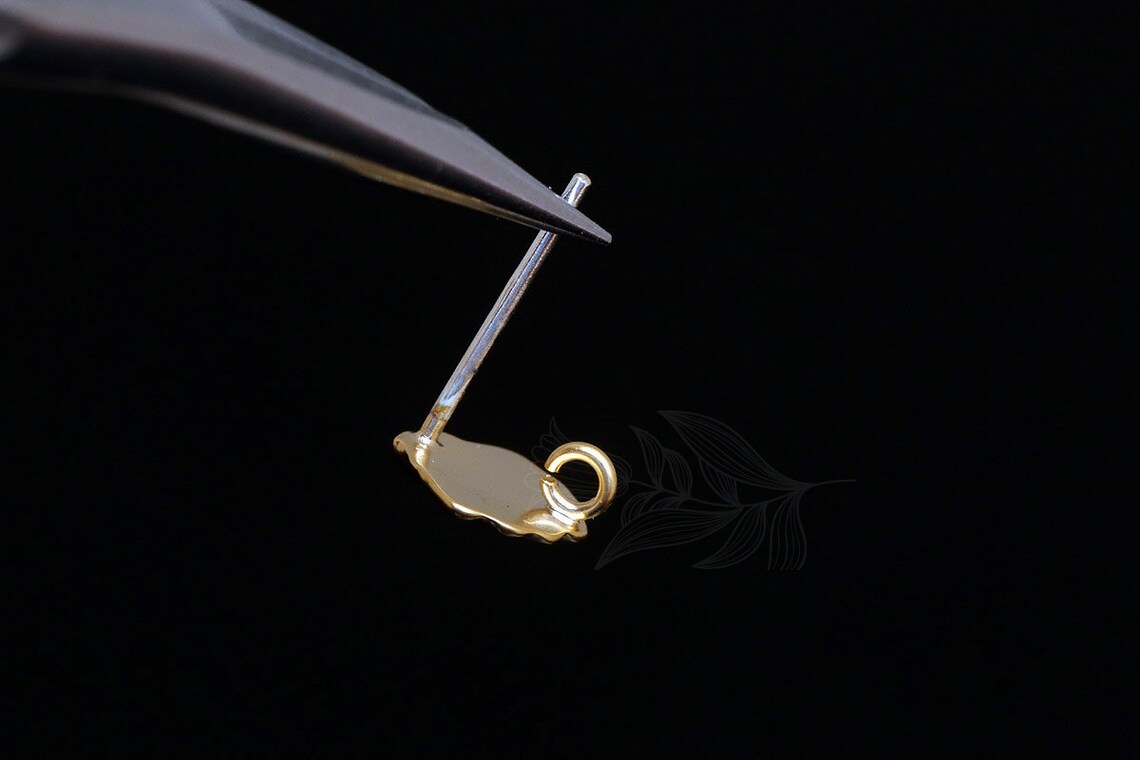 M1778-10 Pairs-matt Gold Plated-scallop Shell Stud Earrings - Etsy