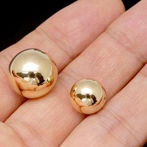 B182-40pcs-gold Plated-16mm CCB Round Beads-jewelry Making ball Pendant ...