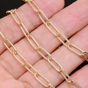 A510-20M-212 Chain-513mm Gold Plated Large Cable Chain-oval Link Chain ...