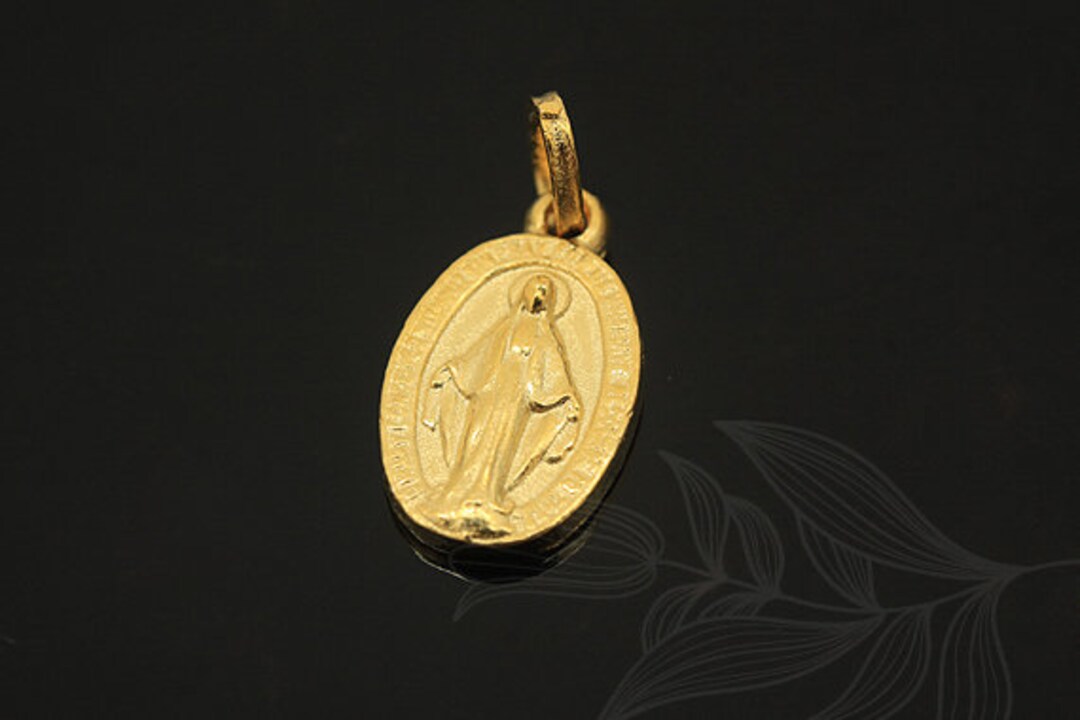 Sterling Silver Real Gold Plated Catholic, Jesus Pendant, Silver ...