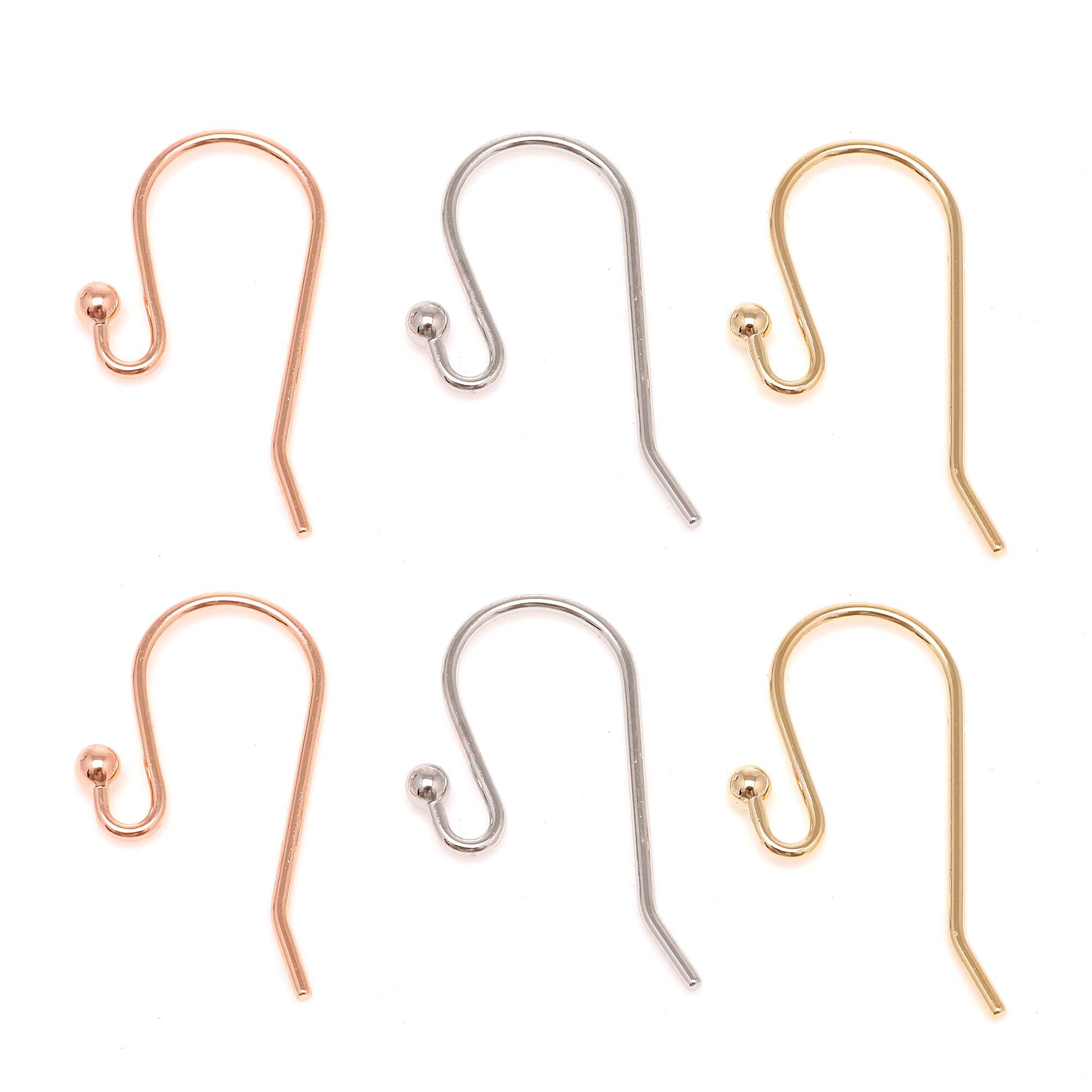 2mm Ball Ear Wires, French Wire Hook, Nickel Free [b383,b197,b126 ...