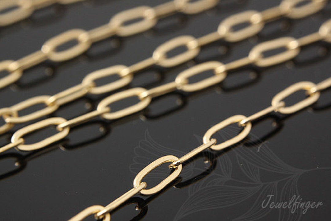 A158-1m/20m/200m -260 LSBF Chain- Matt Gold Plated, Neckalce Making ...