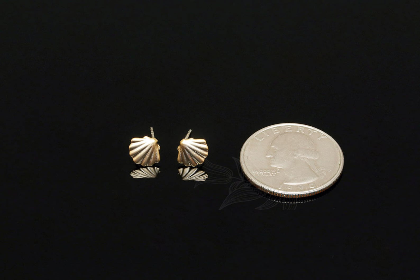 M1778-10 Pairs-matt Gold Plated-scallop Shell Stud Earrings - Etsy
