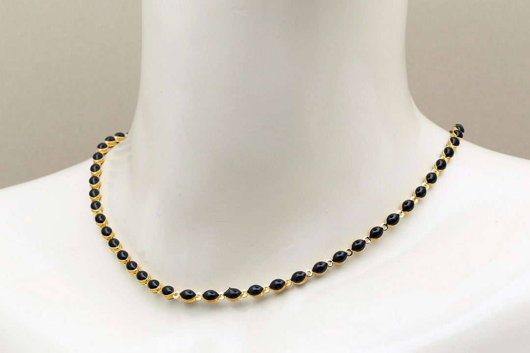 A411-5m-gold Plated-49mm Epoxy Chain-black Epoxy Oval Chain - Etsy UK