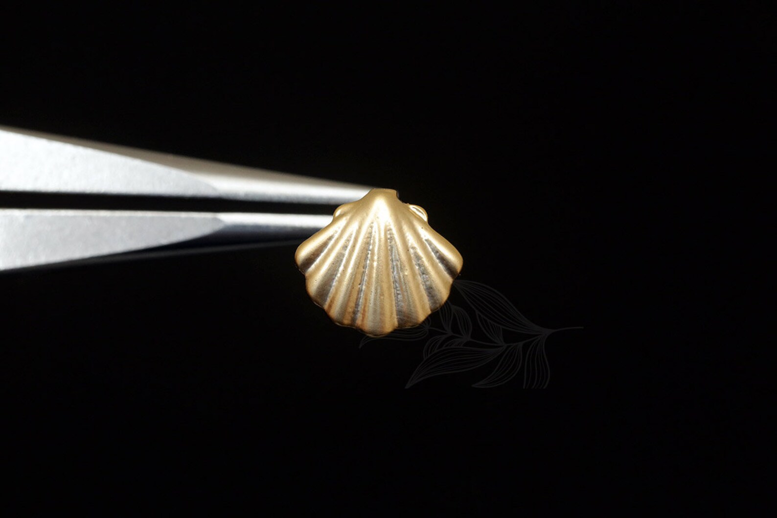 M1778-10 Pairs-matt Gold Plated-scallop Shell Stud Earrings - Etsy