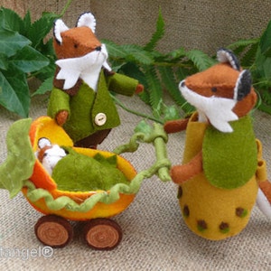 Foxy Fox in His Pumpkin Pram - DIY Kit - Etsy