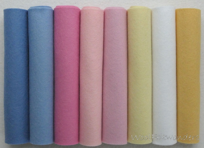 Baby Pastels - Set of 8 Sheets of Wool Felt - Etsy