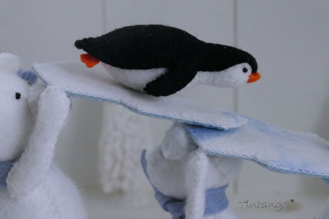 Winter Slide Polar Bears and Penguins DIY Kit | Etsy