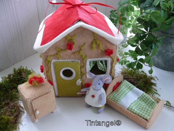 Stay at Home Mouse the Cottage. DIY Kit | Etsy