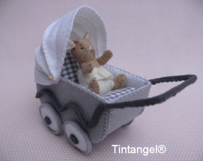 Pip and His Pram, an Adorable Little Hare in an Old Fashined Pram. DIY ...
