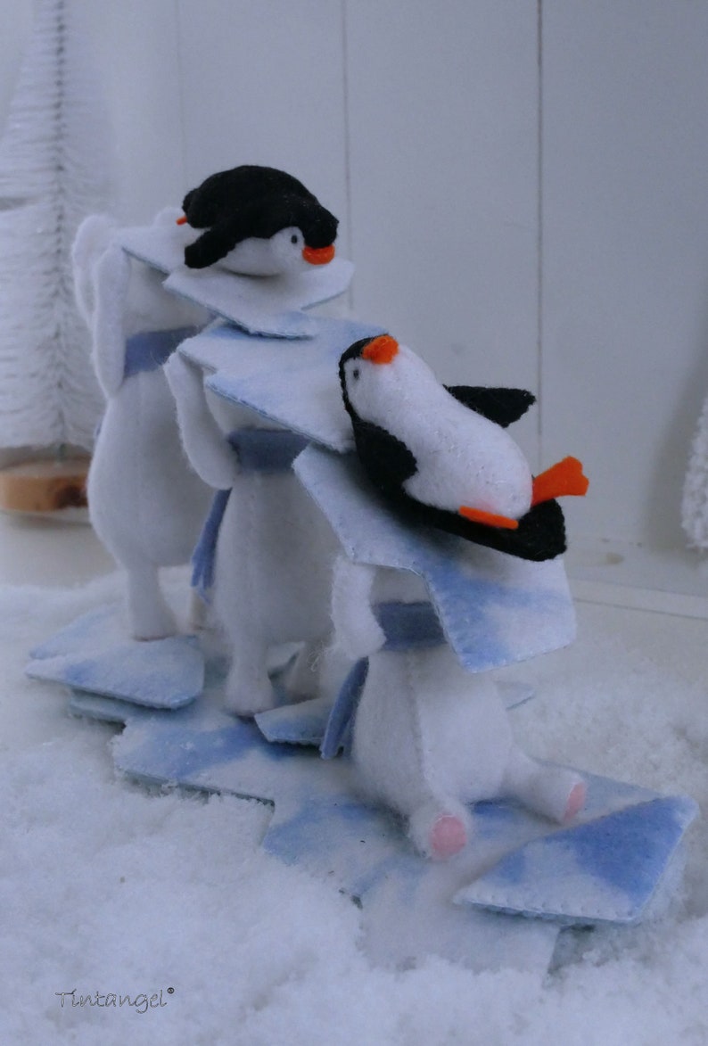 Winter Slide - Polar Bears and Penguins - DIY Kit - Etsy