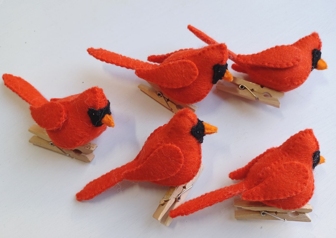 Red Cardinals - DIY Kit - Etsy