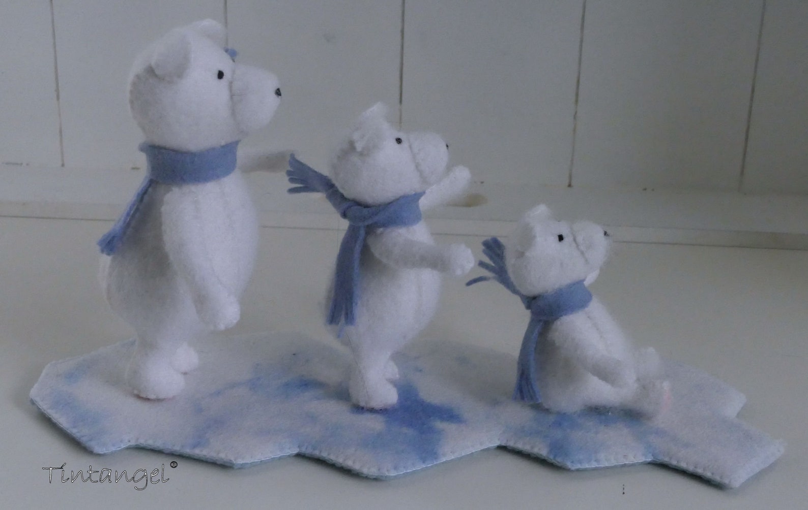 Winter Slide Polar Bears and Penguins DIY Kit | Etsy