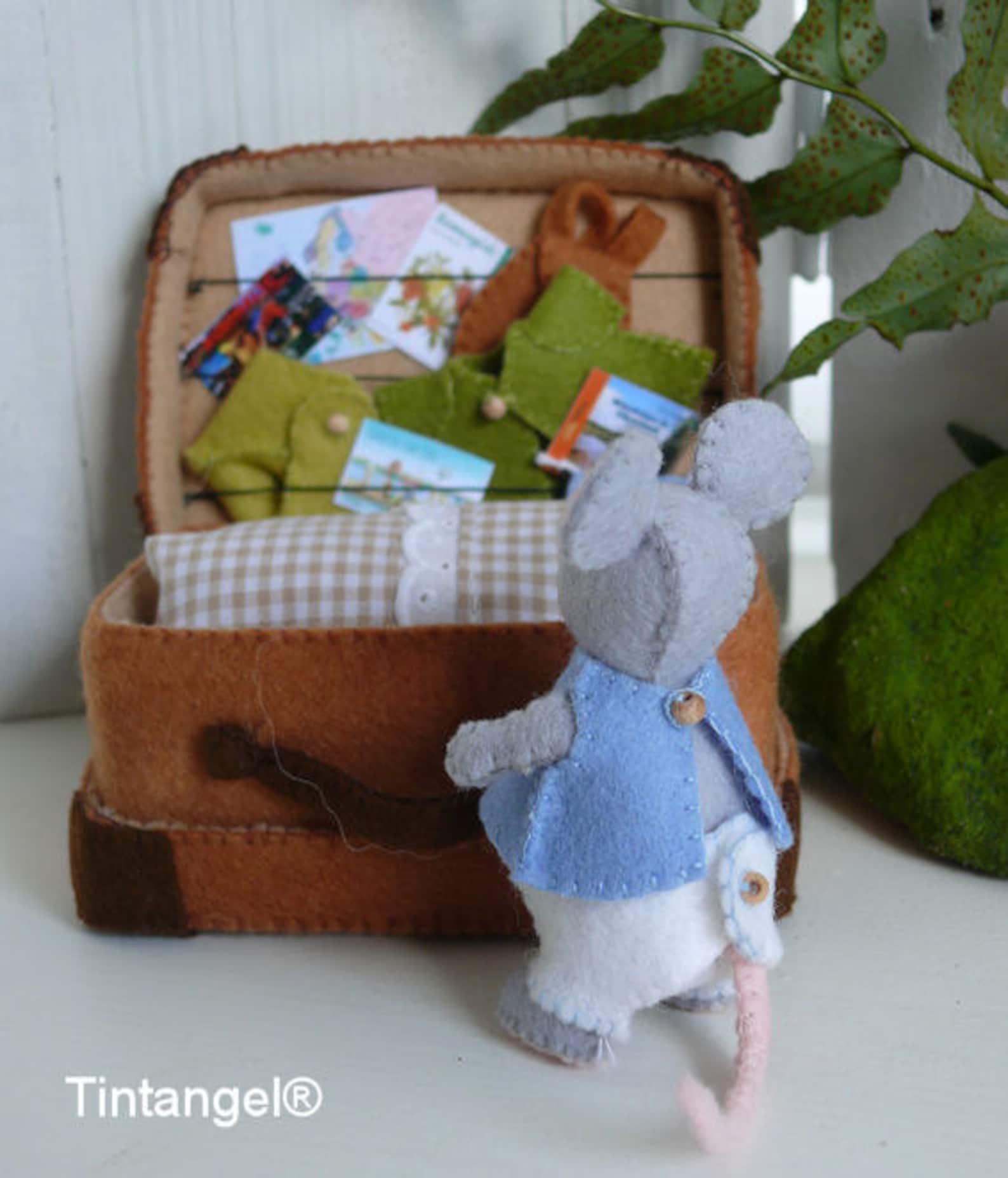 Travel Mouse With Suitcase Boy. DIY Kits - Etsy