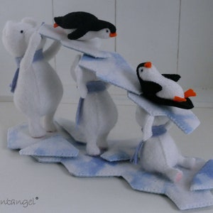 Winter Slide - Polar Bears and Penguins - DIY Kit - Etsy