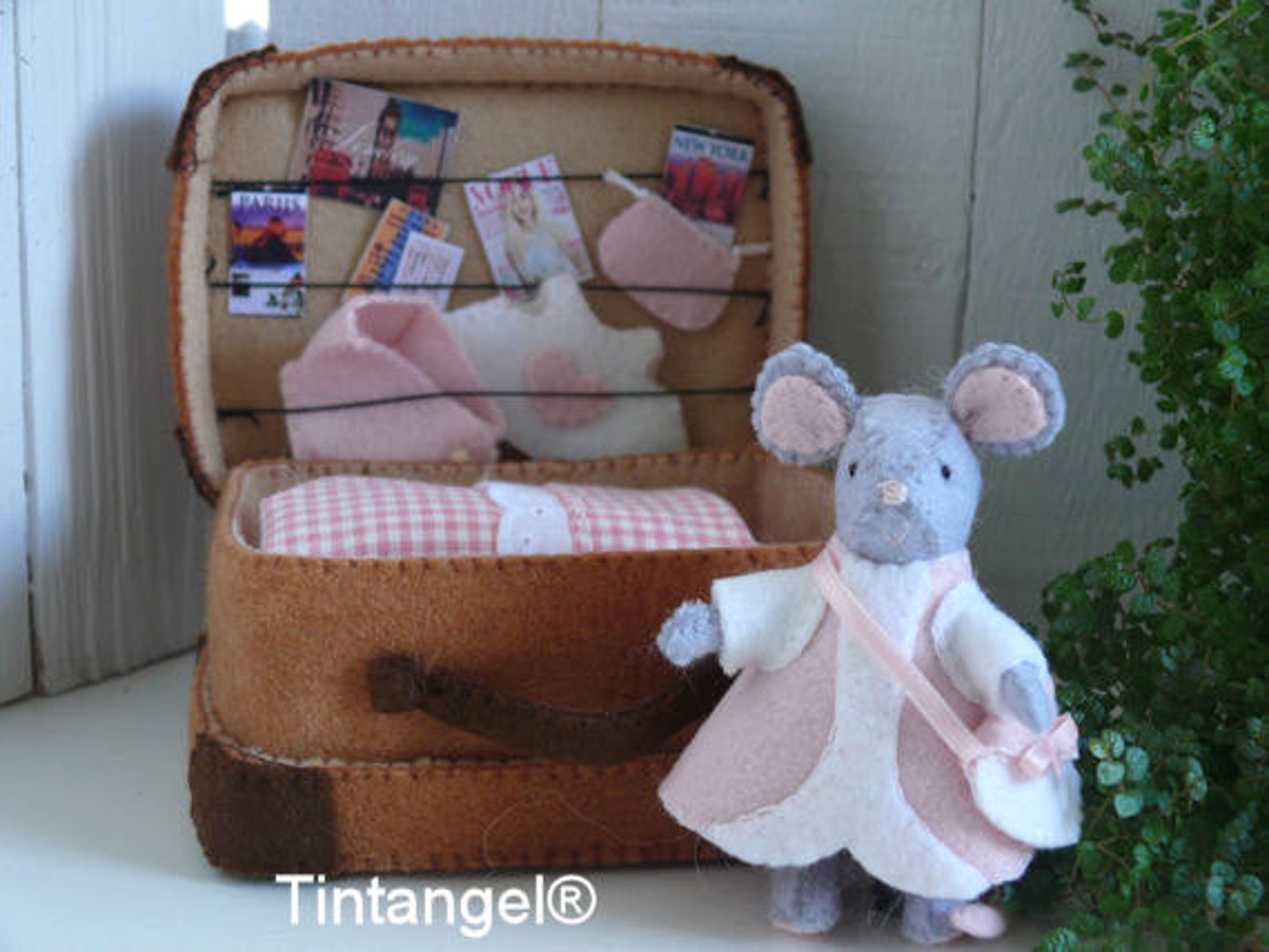 Travel Mouse With Suitcase - Girl. DIY Kit. - Etsy