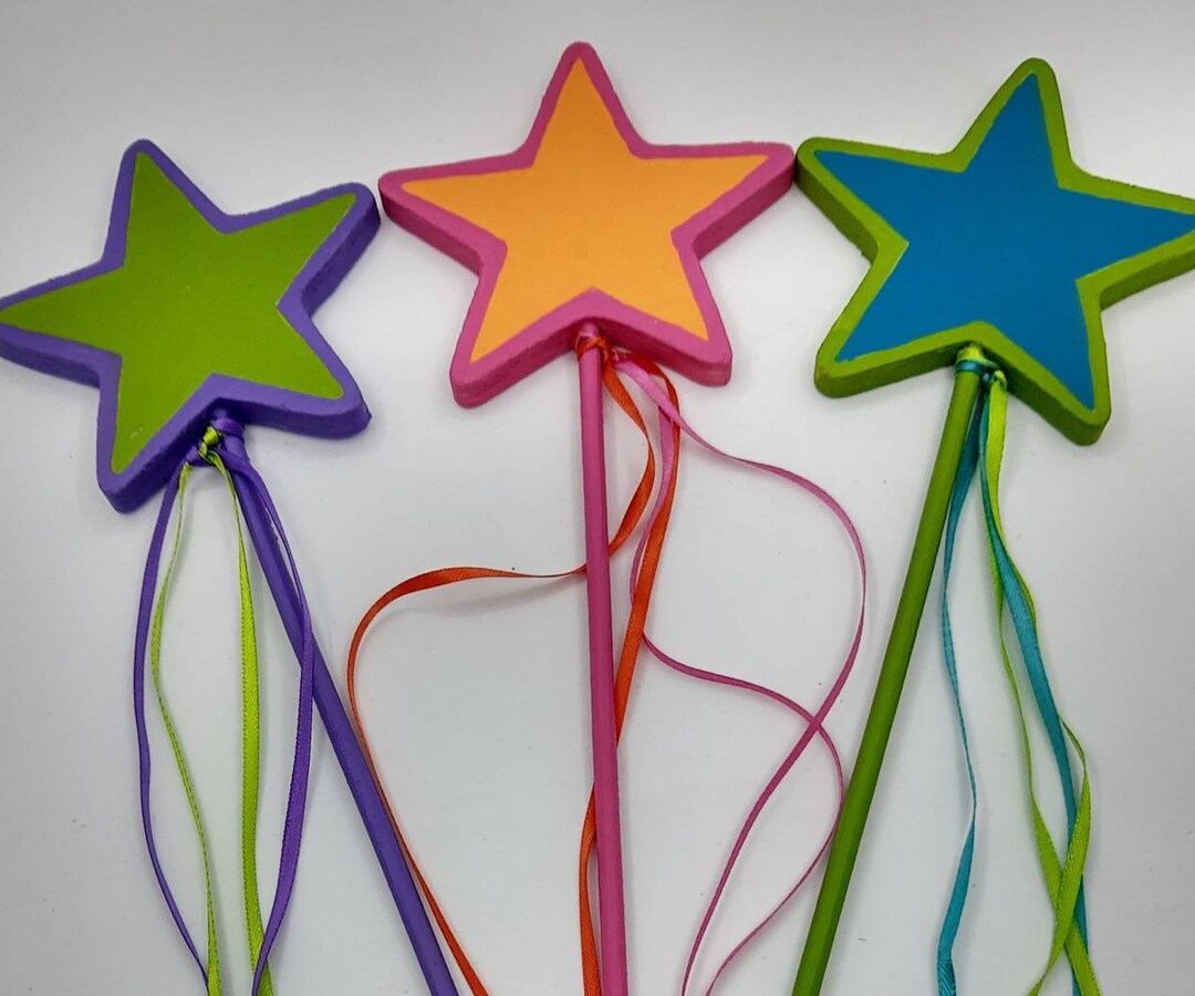 Wood Fairy Wands // Star Wands - Etsy