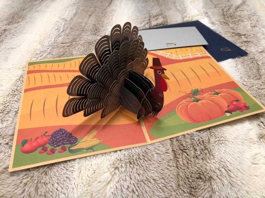 Turkey Pop-up Card - Etsy