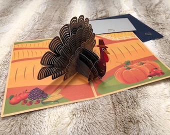 Thanksgiving Turkey Pop up Card - Etsy