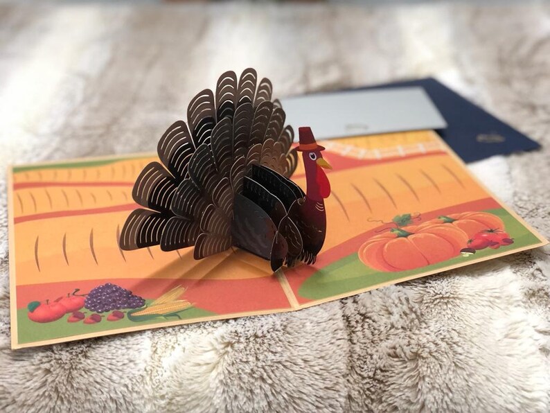 Turkey Pop-up Card - Etsy