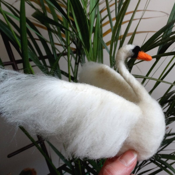 Felt Swan - Etsy