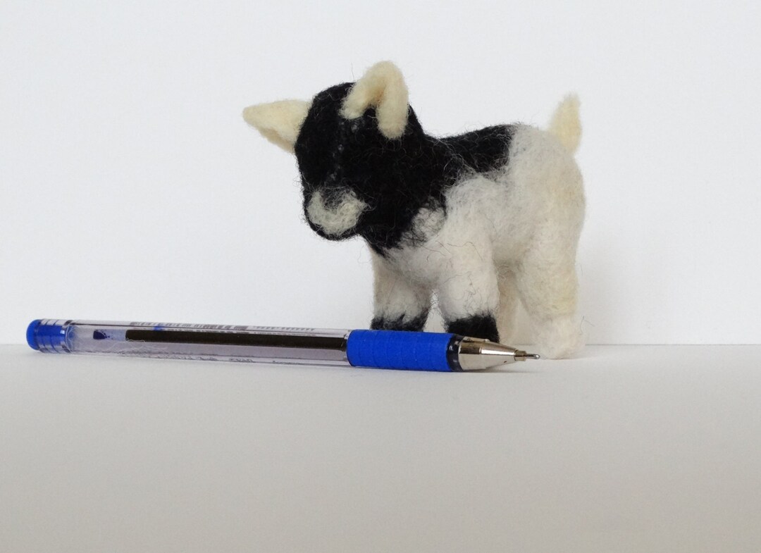 Needle Felted Animal, Felted Toy Baby Goat, Little Goat, Felted ...