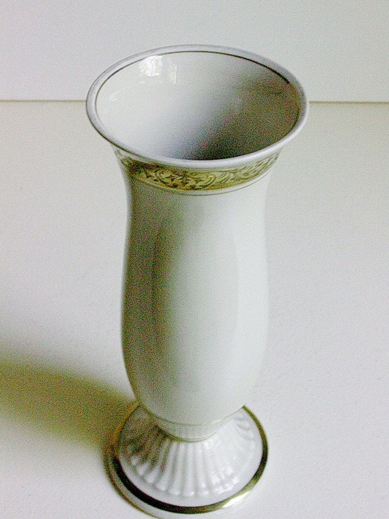 Plankenhammer Floss Bavaria Porcelain Vase, Ivory/gold, Germany - Etsy UK