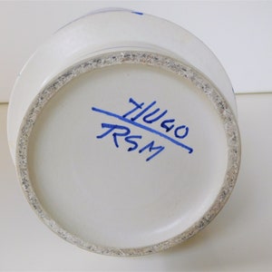 Arces - RSM by Bruno HUGO, Ceramic Hand Painted Vase, Italy - Etsy