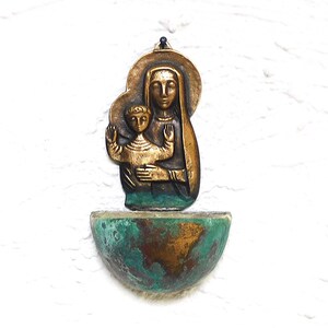 Beautiful Bronze Holy Water Wall Font, Made in Germany - Etsy