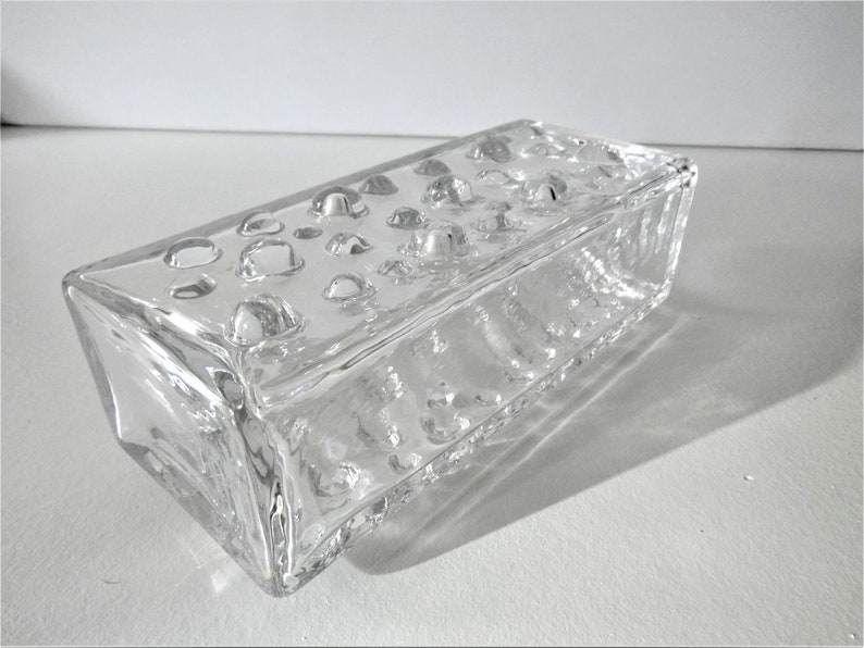 WMF Crystal Glass Vase With Bubble Decor, by Erich Jachmann, Germany - Etsy