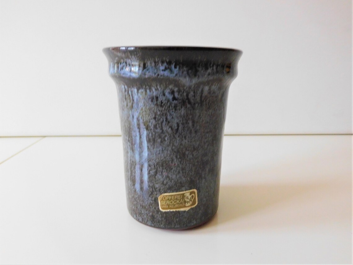 Studio Art Ceramic Vase by Elly & Walter Serocka for Töpferei Serocka ...