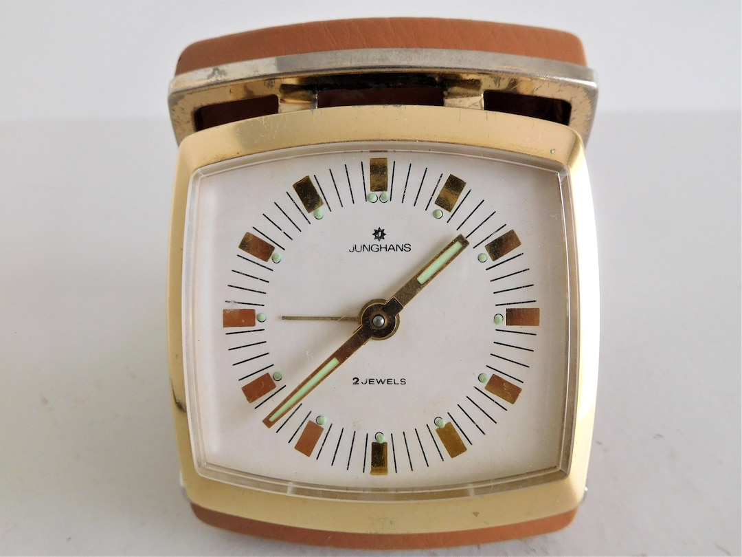 Junghans 2 Jewels Travel Wind-up Alarm Clock Light Brown / - Etsy