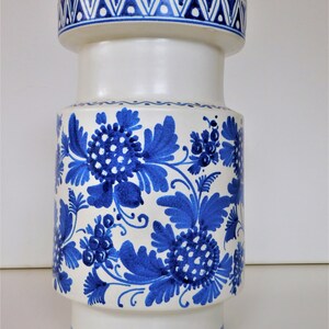 Arces - RSM by Bruno HUGO, Ceramic Hand Painted Vase, Italy - Etsy