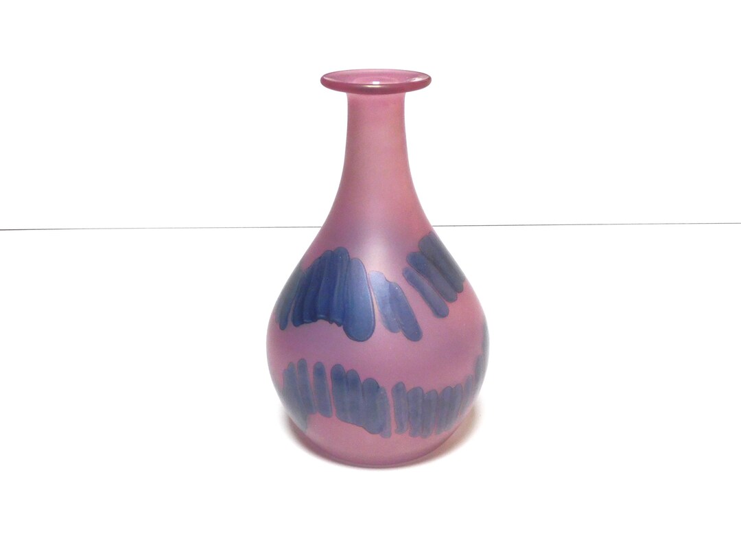 Lovely Handmade Lilac Handmade Art Glass Vase. - Etsy