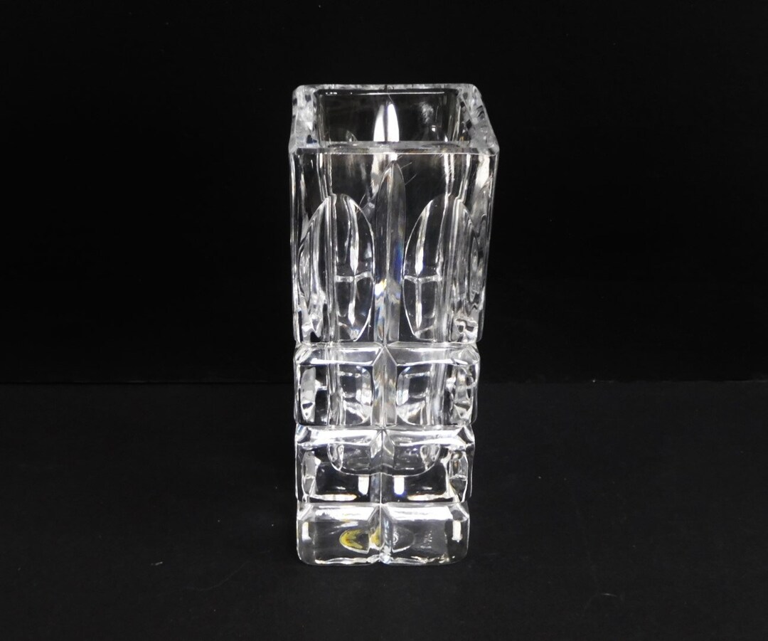 Beyer & Co, Hand Cut Crystal Glass Vase, Germany - Etsy