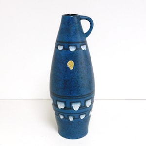 Large Ilkra Edelkeramik Ceramic Vase / Pitcher, West German Pottery ...